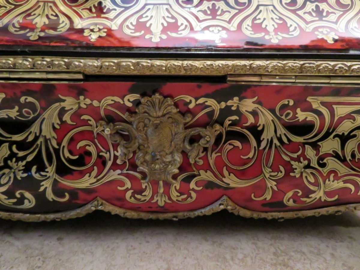 Jewelry Box in Boulle marquetry Napoleon III period 19th - Ref.124485