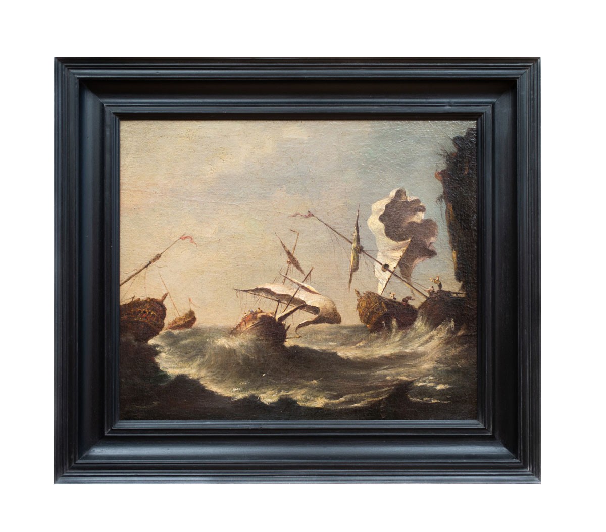Shipping In Stormy Waters Attibuted To Francesco Guardi 1712 1793