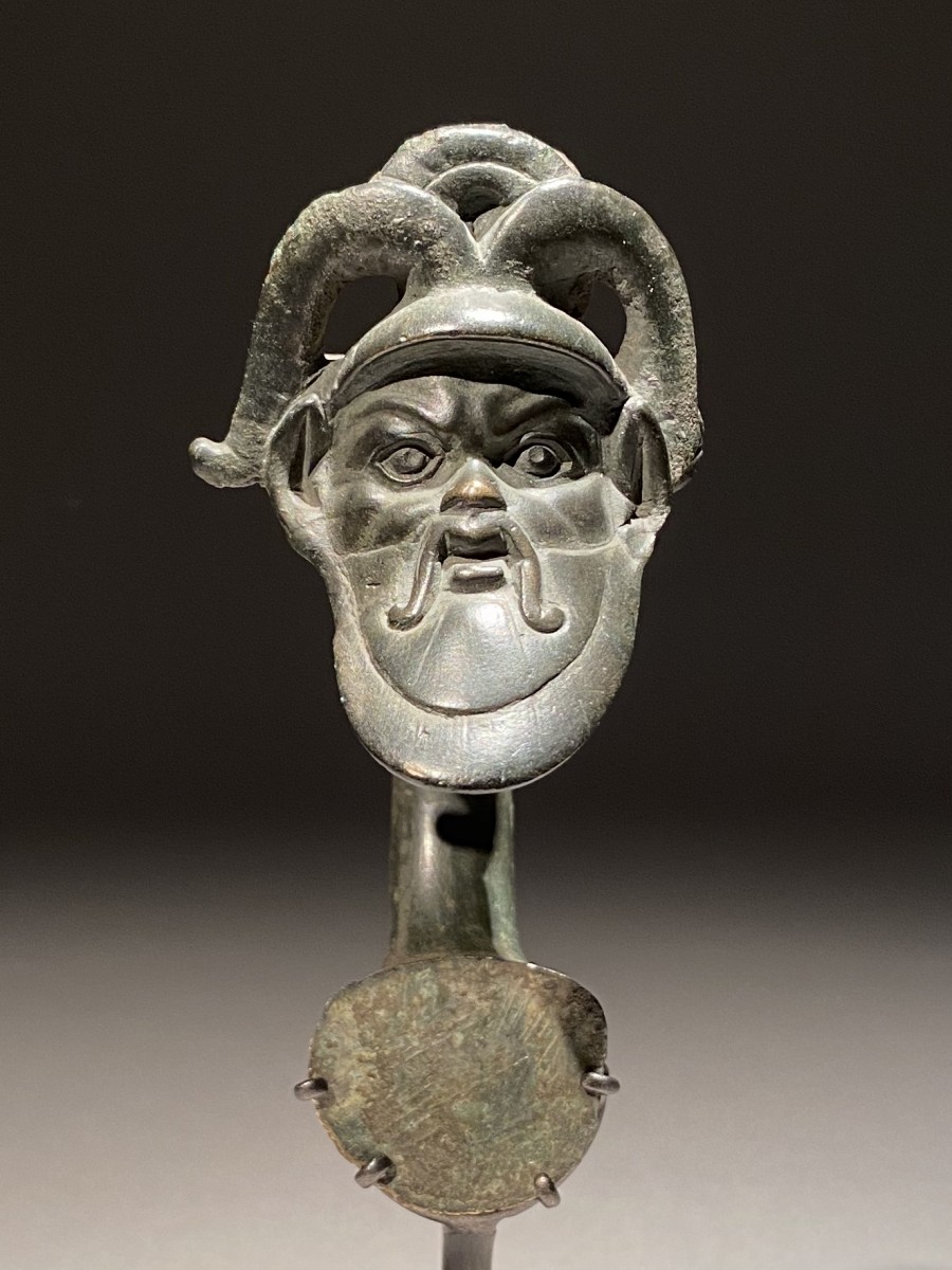 Lamp Handle Shaped As Silenus 1 3rd Century A D Ref 99369