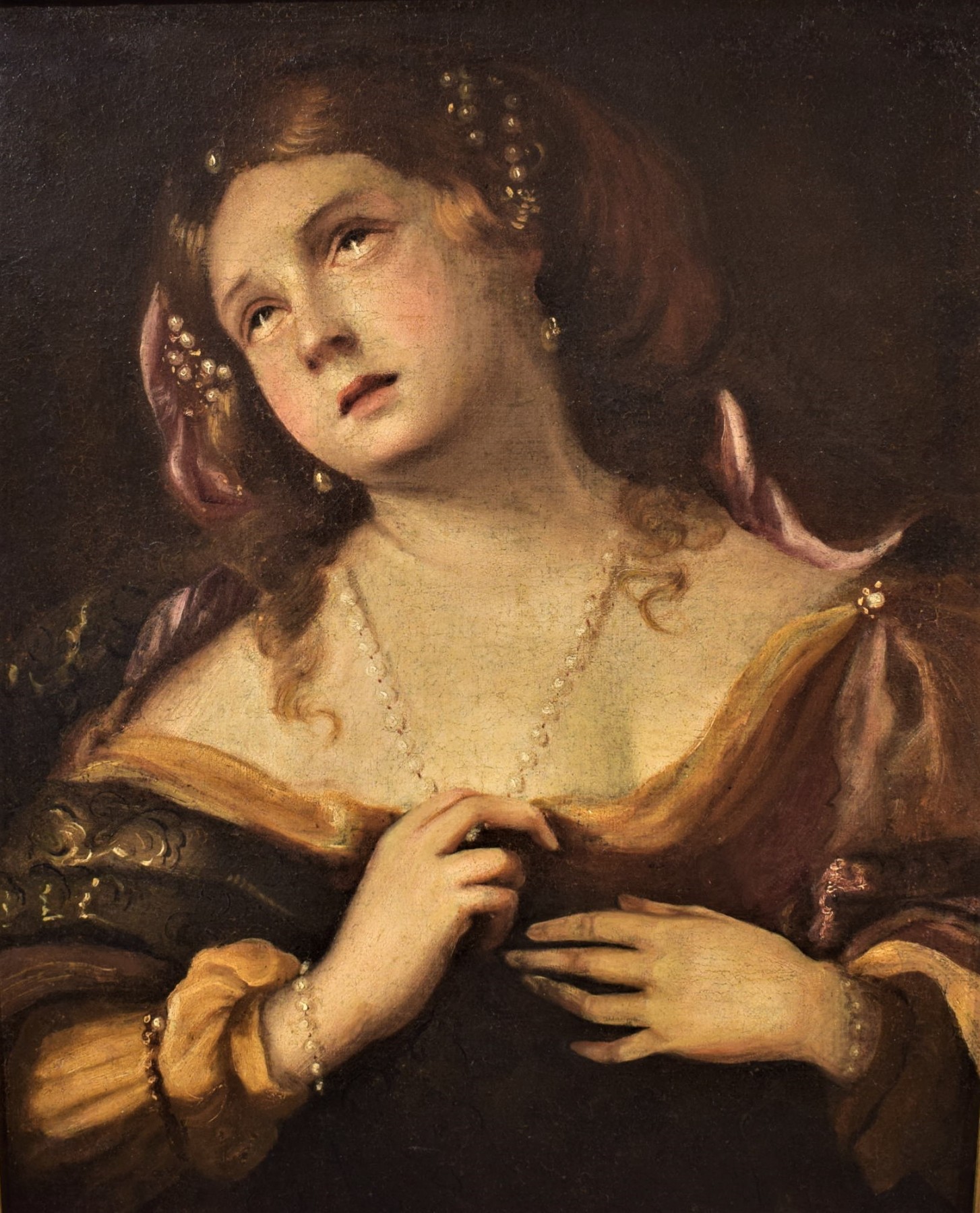 The Repentance of Mary Magdalene Emilian school 17th century - Ref.101069