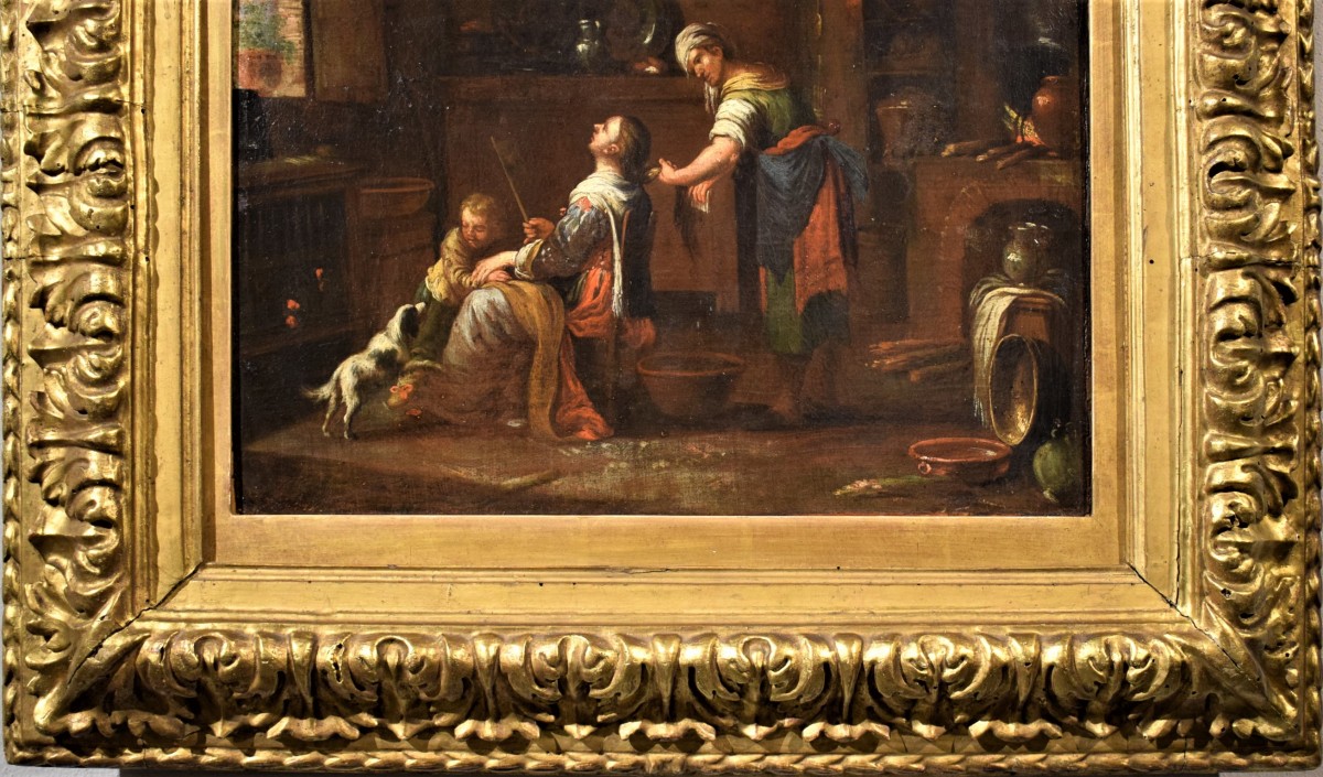 Interior with toilet scene -- workshop of David Teniers II the Younger ...