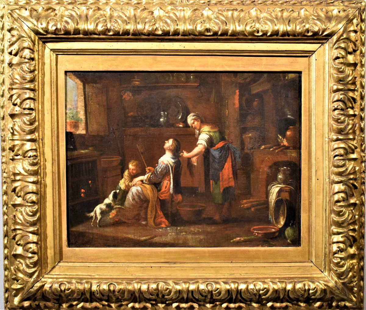 Interior with toilet scene -- workshop of David Teniers II the Younger ...