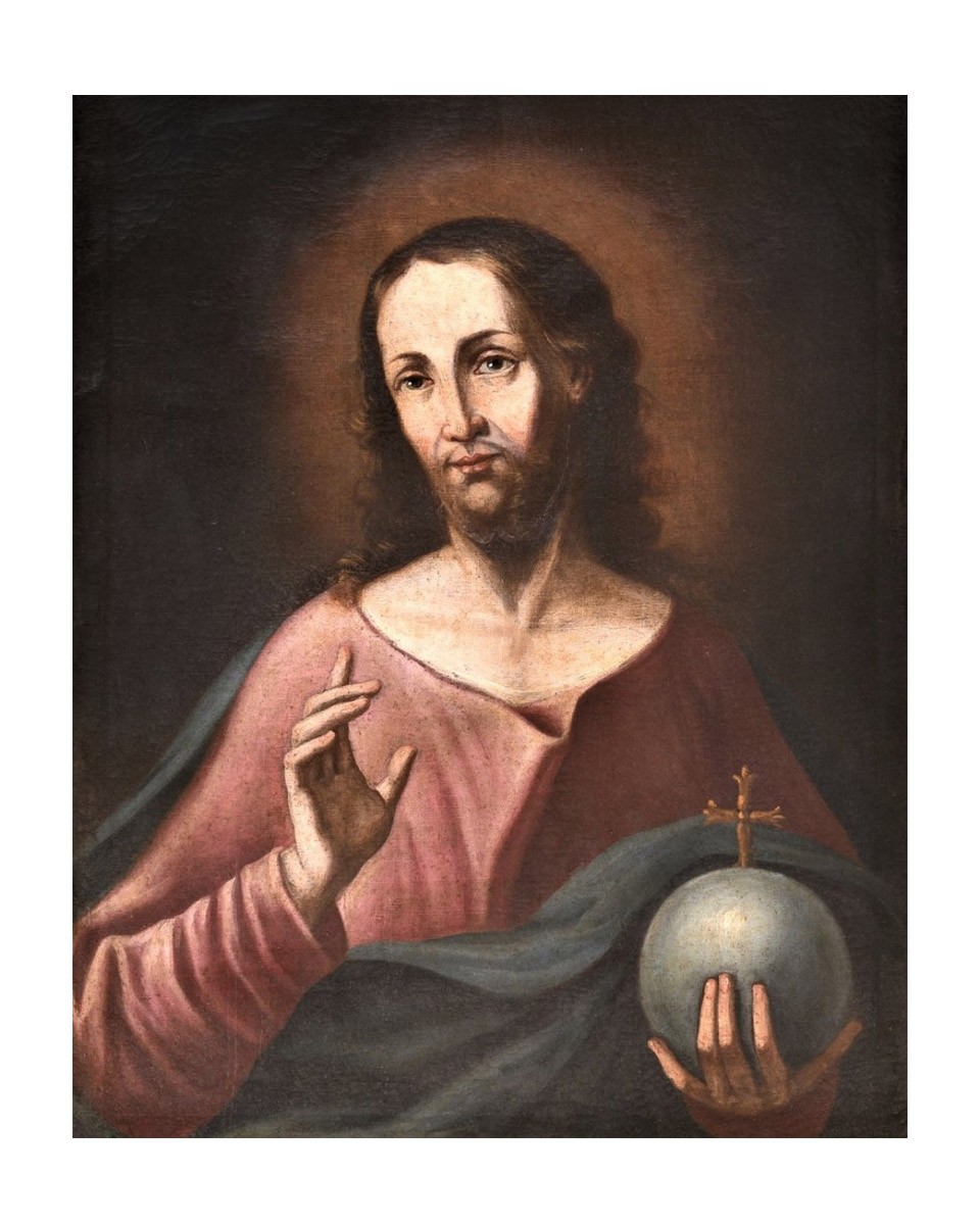 Salvator Mundi - école lombarde du17e siècle - N.103114