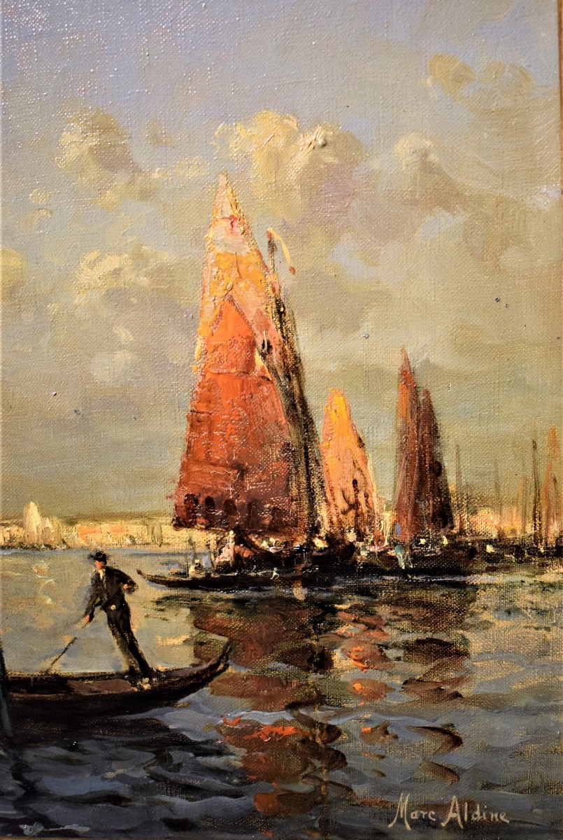 Antoine Bouvard (1870 -1956) - Pair of beatiful Venetian views - Ref.104143