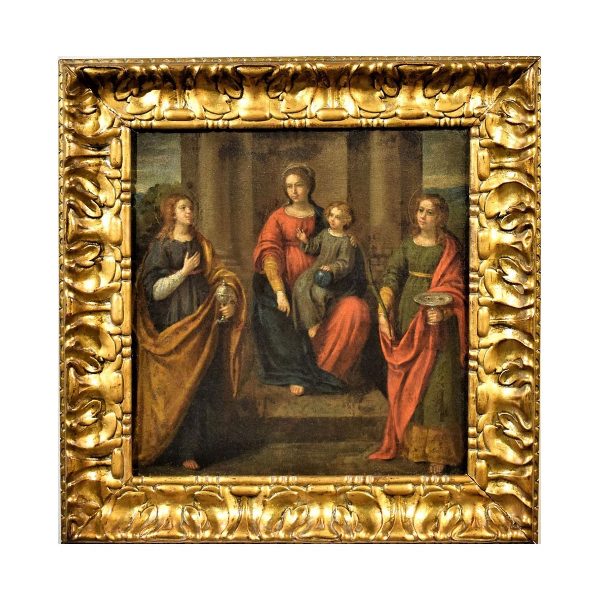 Sacred Conversation - Lombard school, late of the 16th century - Ref.104677