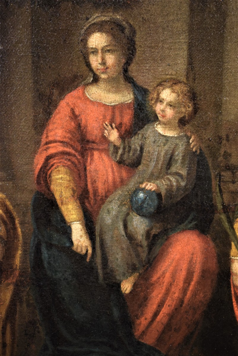 Conversation sacrée - École lombarde, fin du XVIe siècle - N.104677