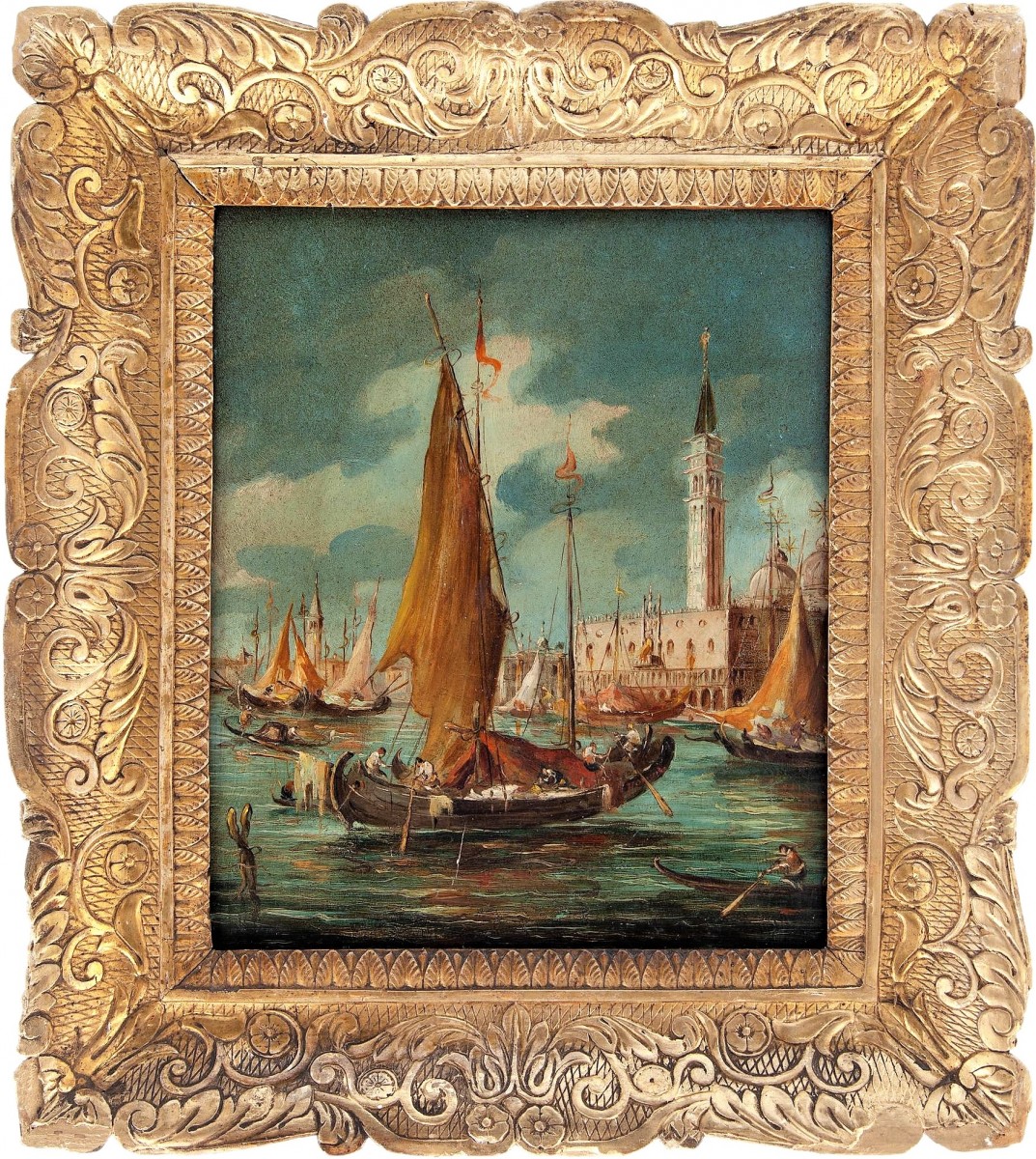 Giuseppe Ponga (1856 - 1925) - Paire de vues de Venise - XIXe siècle ...