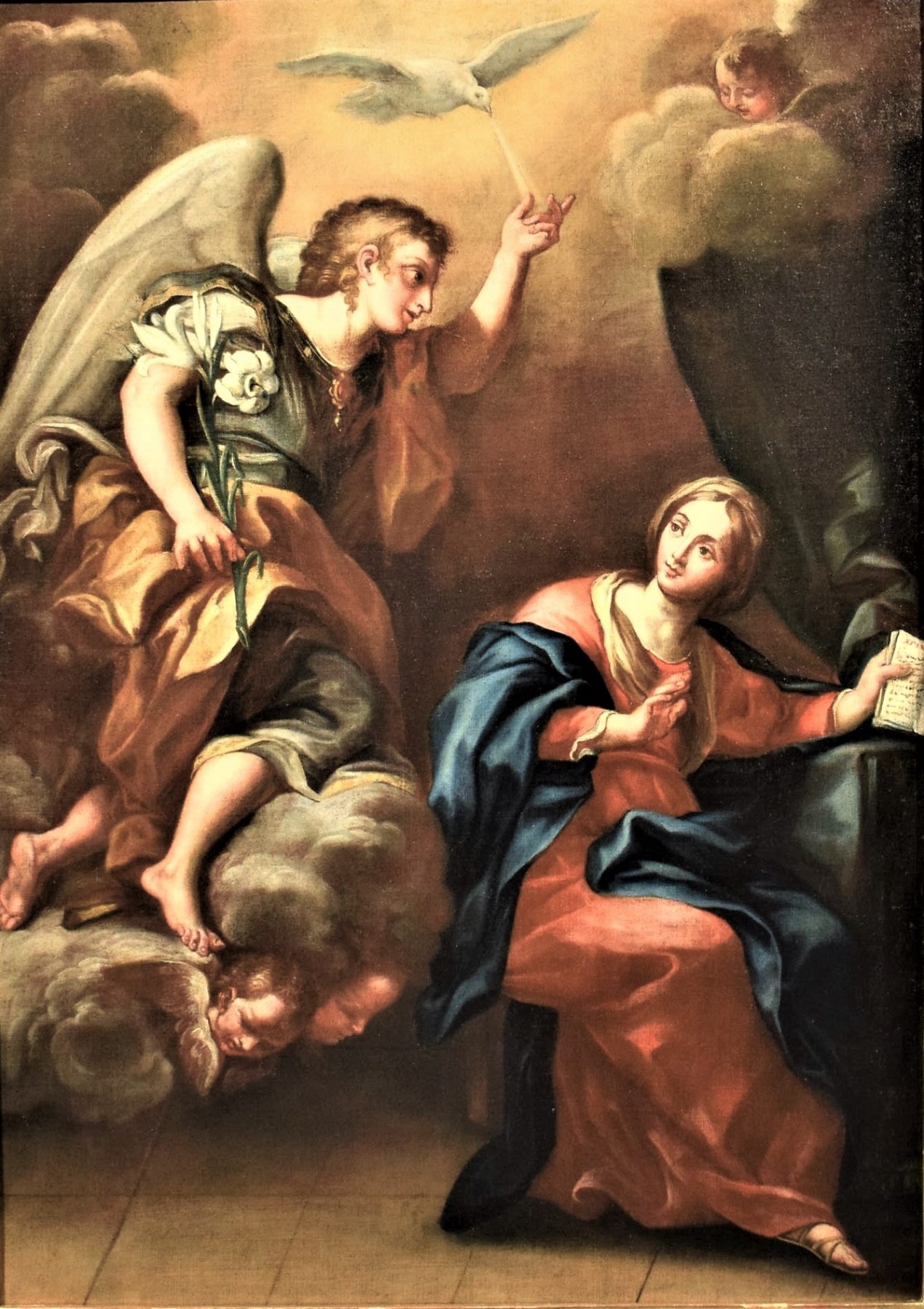 Annonciation - Atelier de Pietro da Cortona (1596- 1669) - XVIIe siècle ...