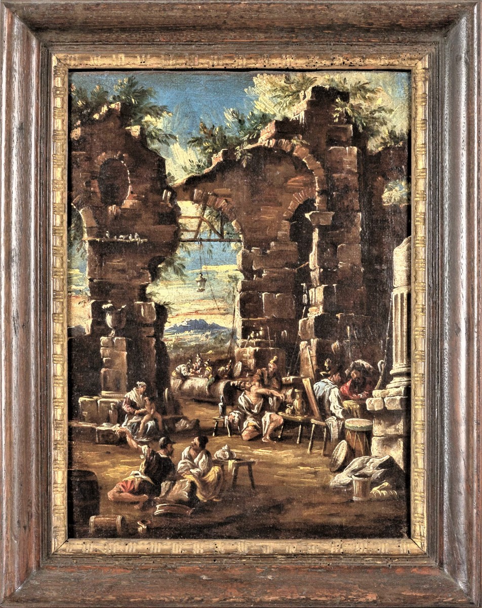 Capricci with architectural ruins - Alessandro Magnasco (1667- 1749 ...