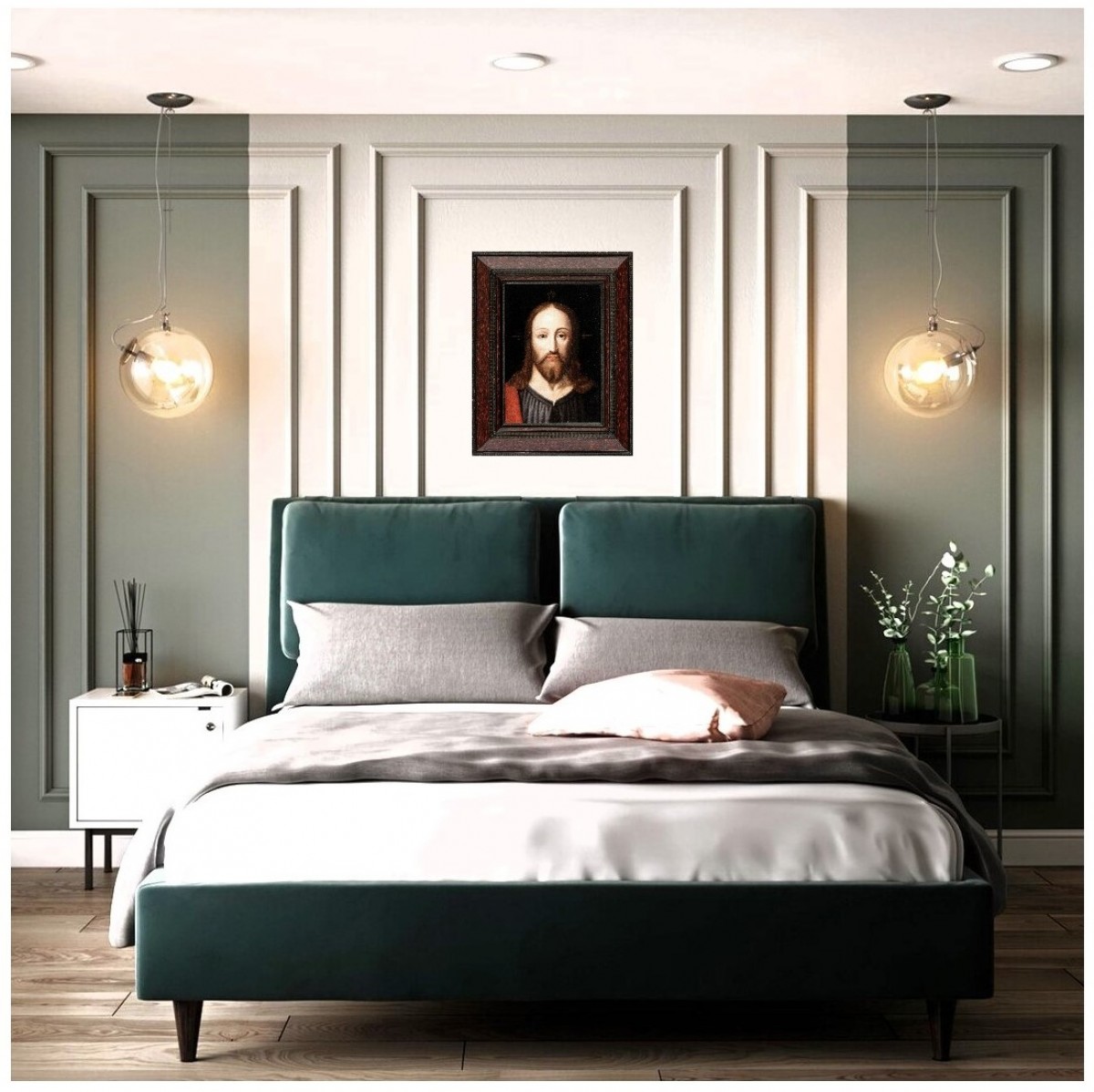 The Face of Christ "Salvator Mundi" - Flemish Master, 1500-1520 - Ref ...