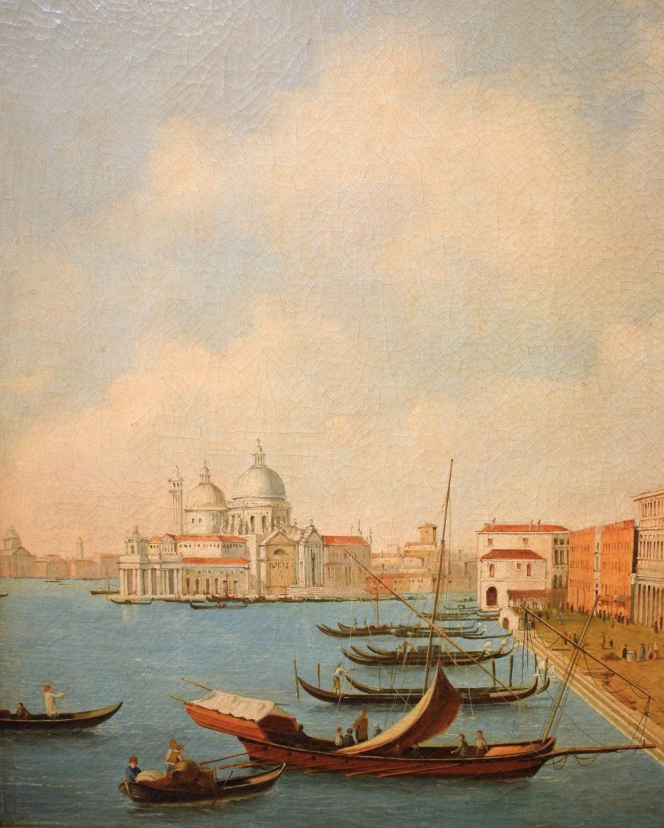 Venice, the San Marco Basin - Venetian master of the 19th century - Ref ...