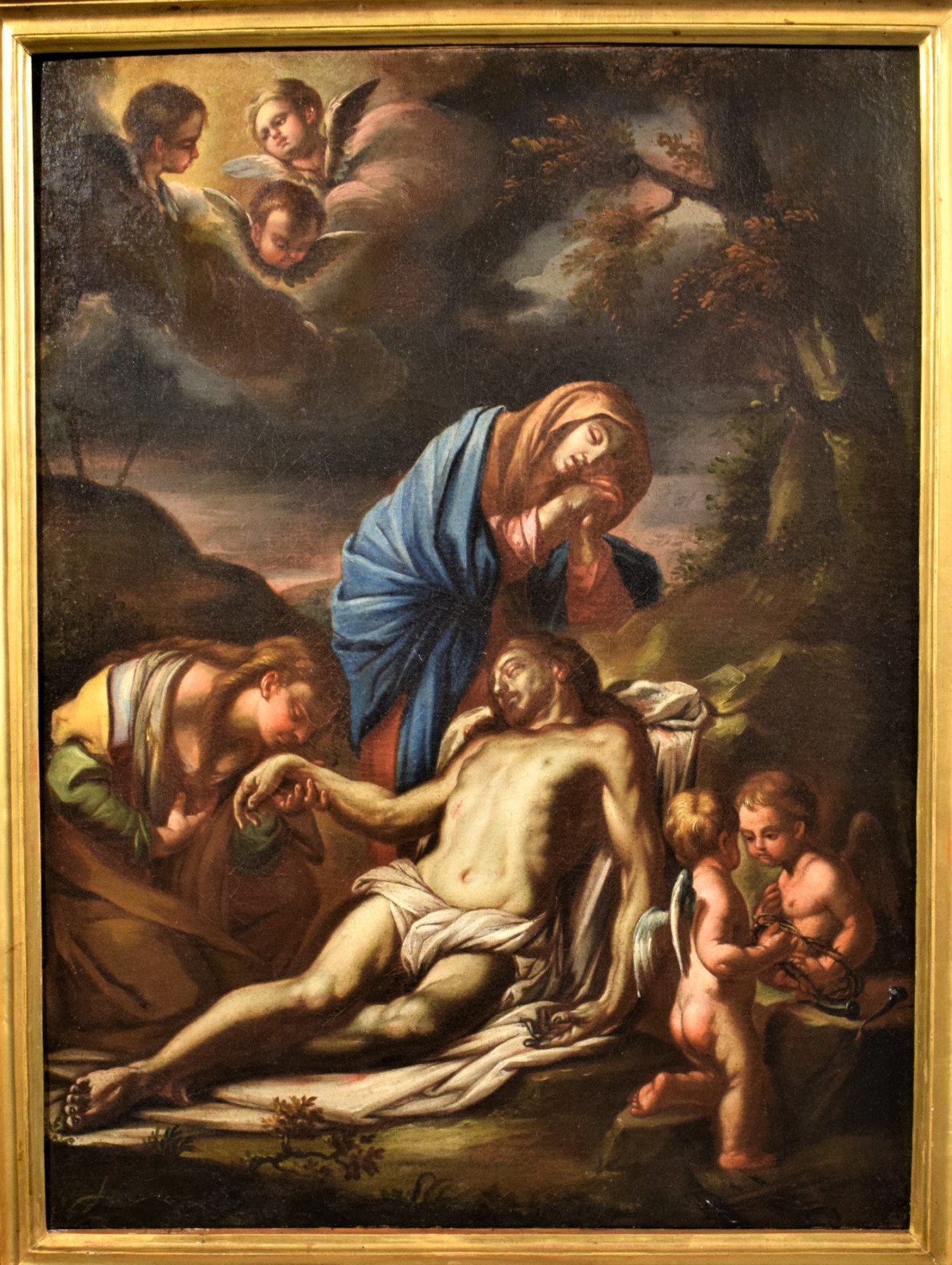 Lamentation over Christ , Italian school of the 17th century - Ref.113224