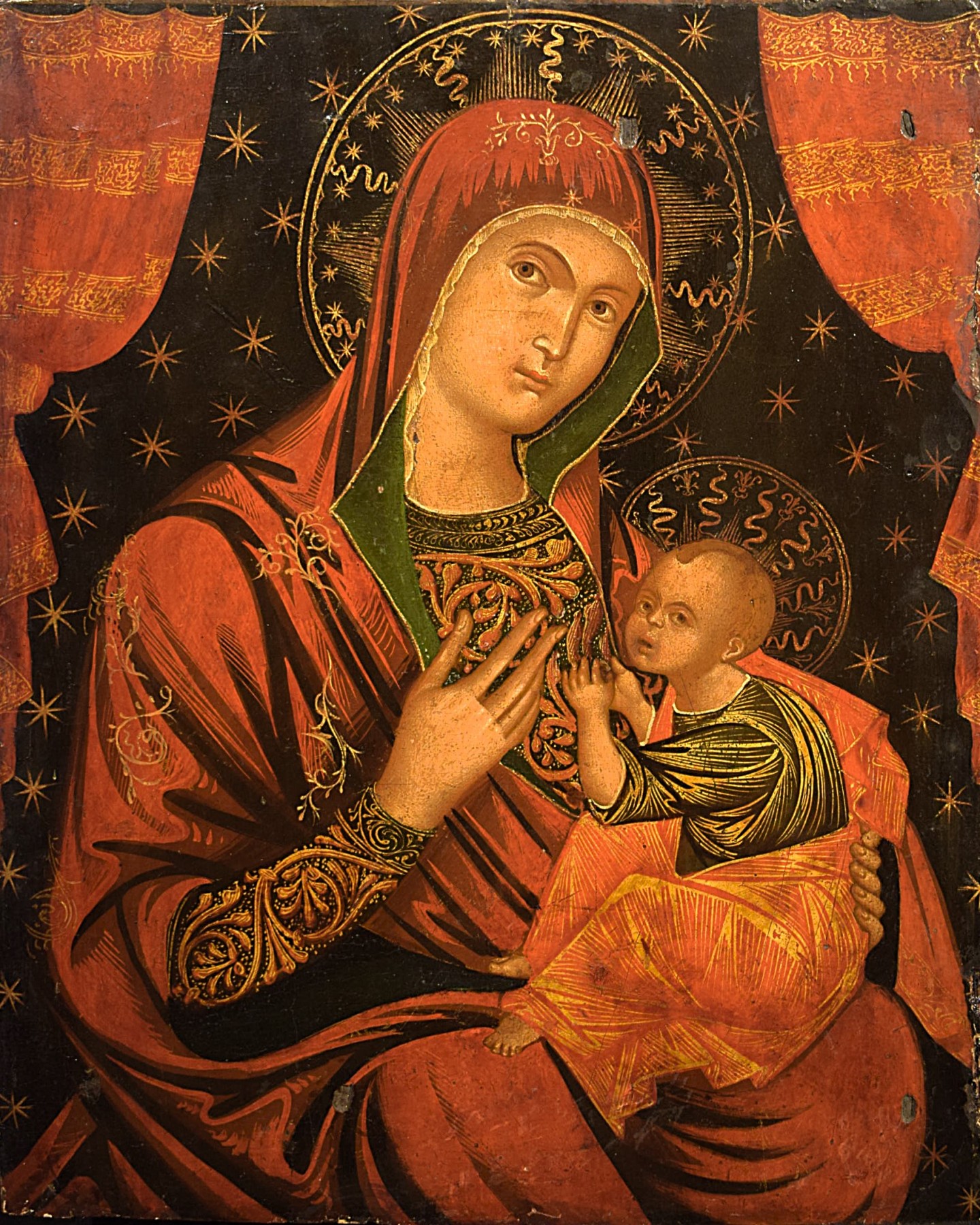 The Virgin with Child - Veneto-Cretan icon 16th century - Ref.116144