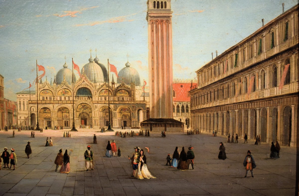 Venice, Piazza San Marco, Venetian school - 2nd half of the 18th ...