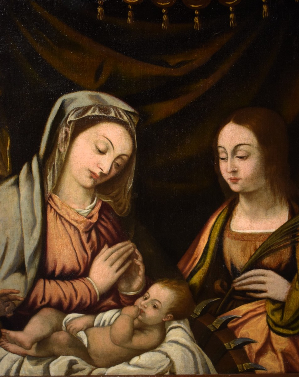 Conversation sacrée - Francesco Rizzo da Santacroce (1485 –1547) - XVIe ...