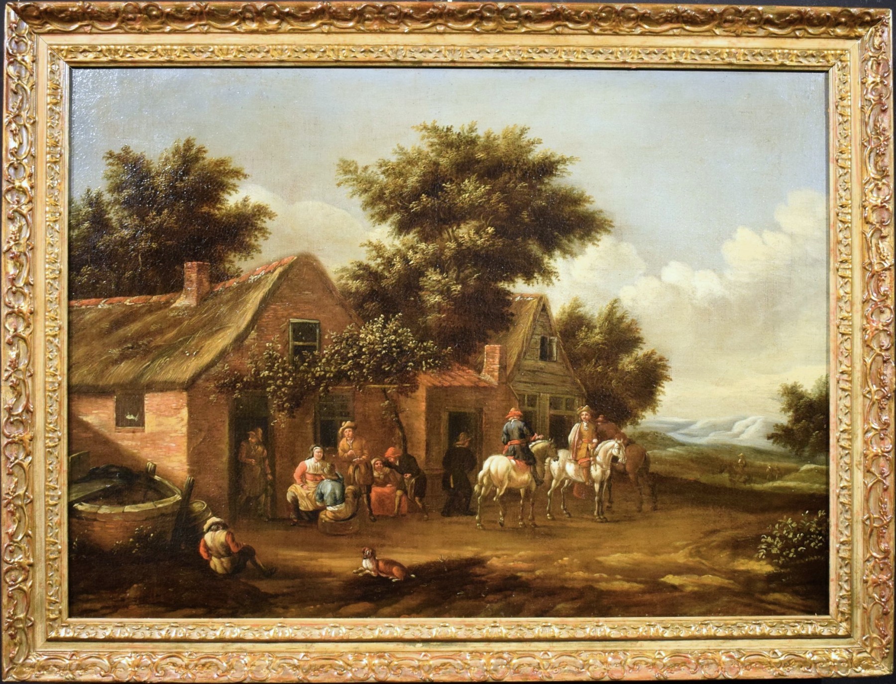 In the courtyard of the tavern - David Teniers II (1610-1690) and ...