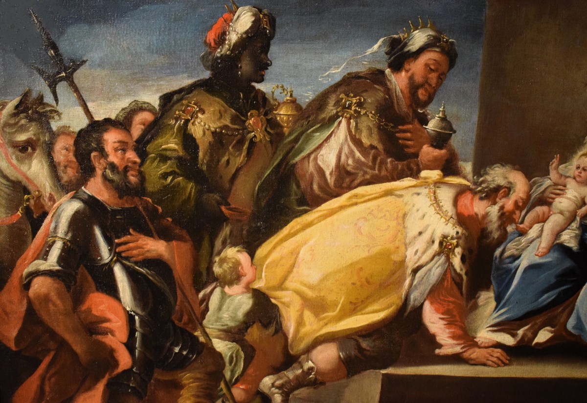Adoration of the Magi - Neapolitan School, late 17th century - Ref.123378