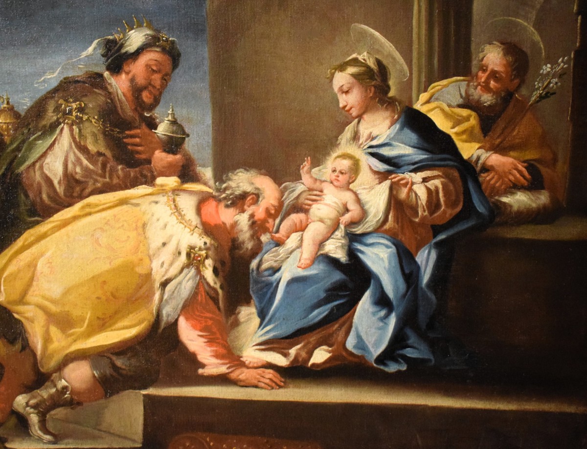 Adoration of the Magi - Neapolitan School, late 17th century - Ref.123378