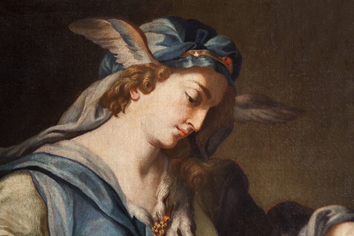 Urania, Muse Of Astronomy - 18th century italian school, attributed to ...