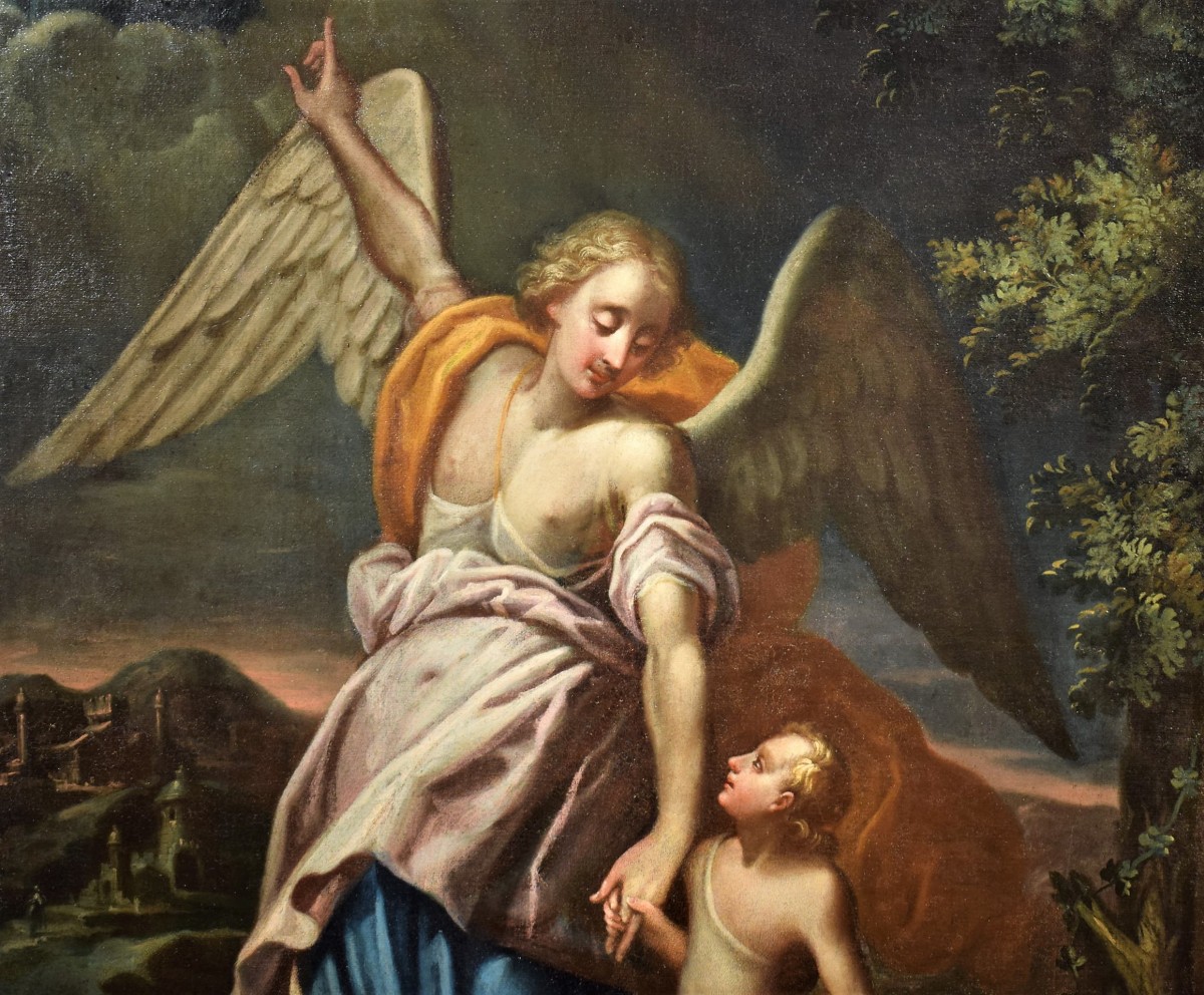 Guardian Angel - 17th century Lombard Master - Ref.97565